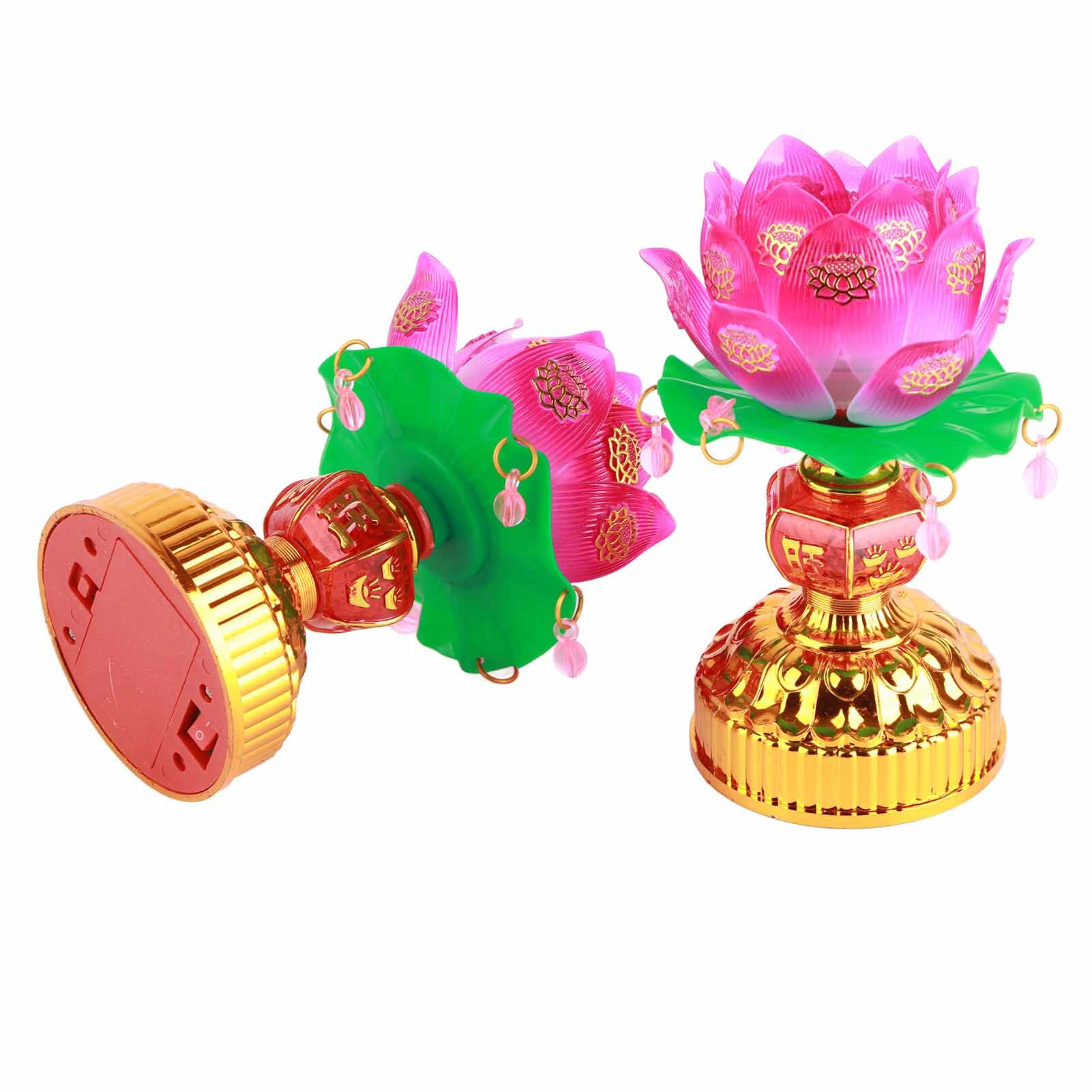 1 Пара светодиодная лампа Lotus Buddha Lotus Lamp