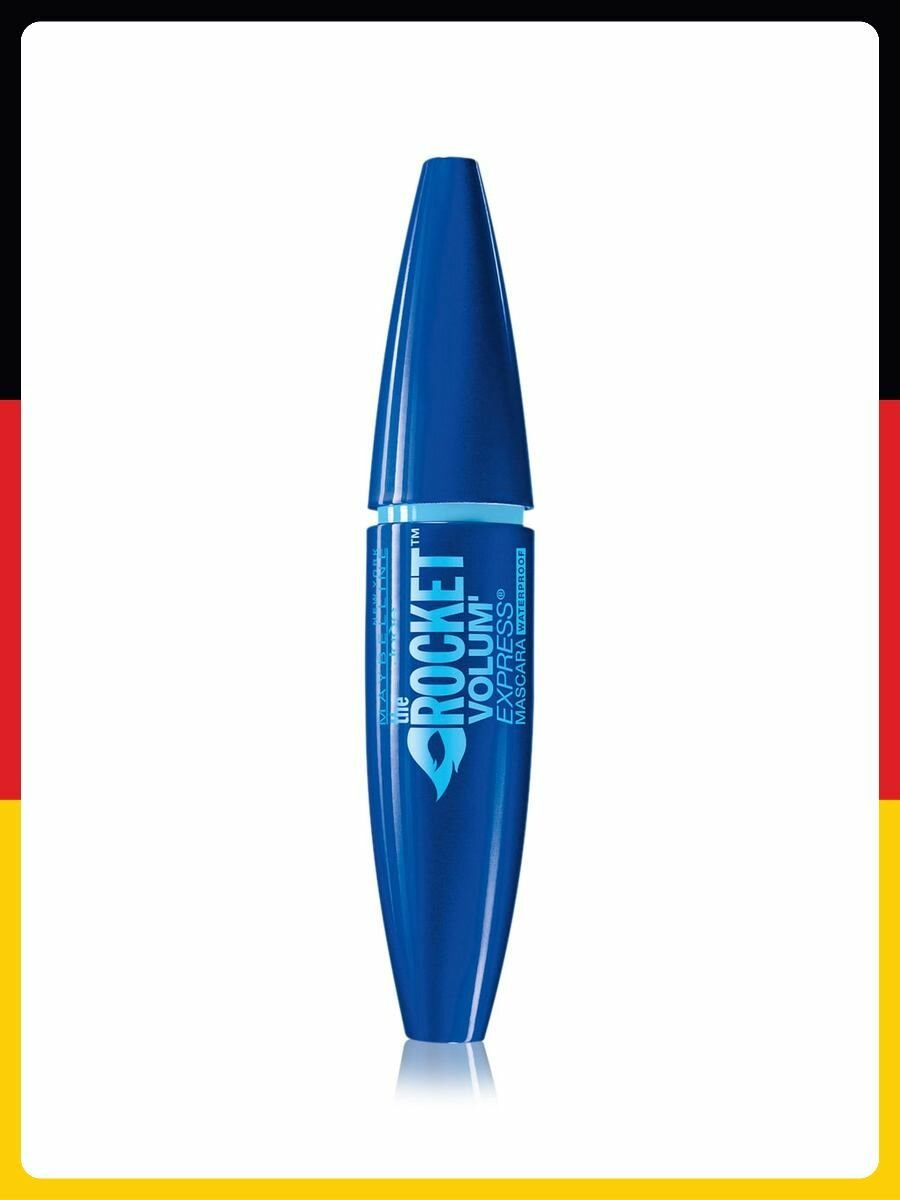 Тушь для ресниц Maybelline New York Volum' Express The Rocket Waterproof Very Black, 9.6 мл