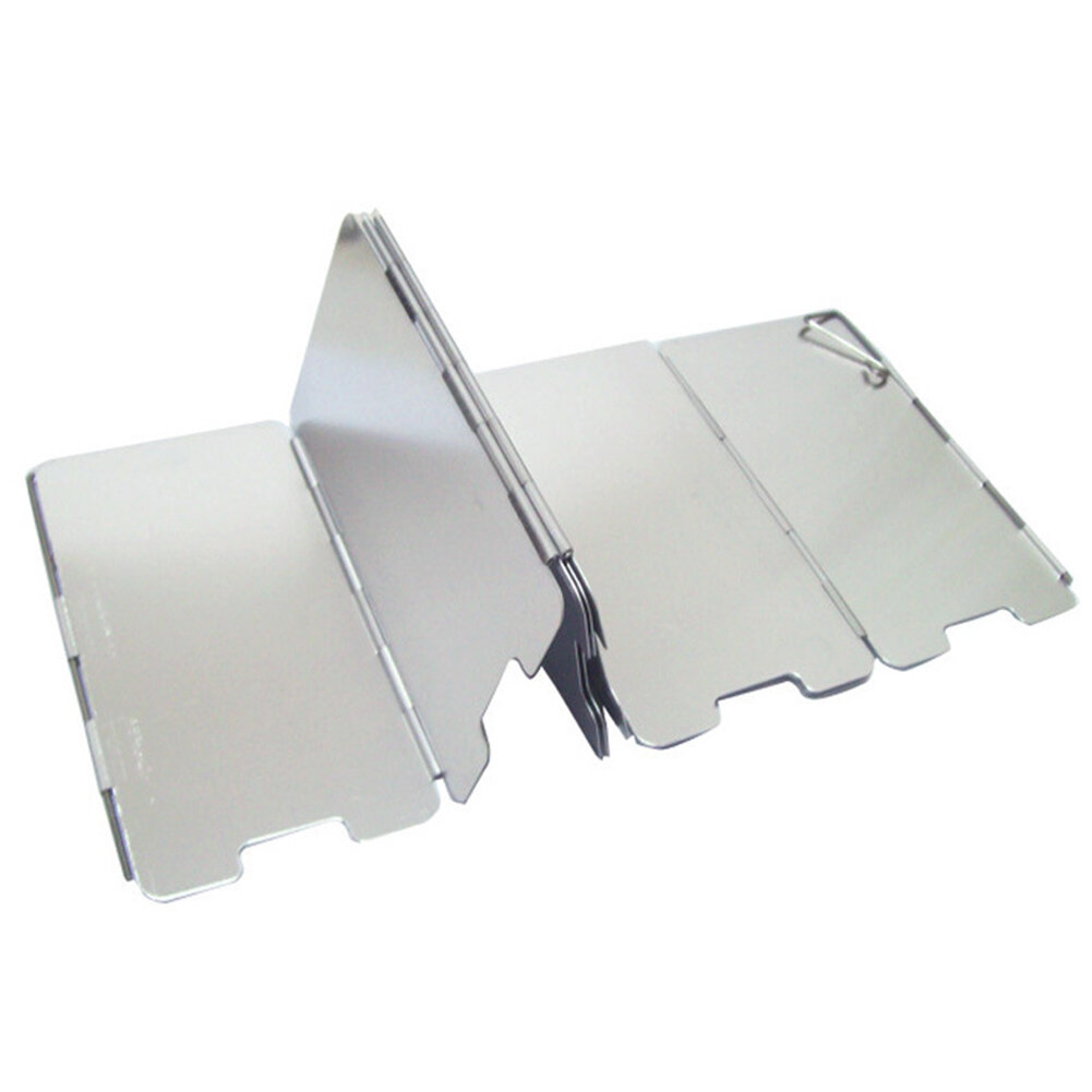 Ветрозащитный экран для пикника на открытом воздухе, мини-ветрозащитный экран для плиты (9 предметов), ветрозащитный экран для кемпинга.