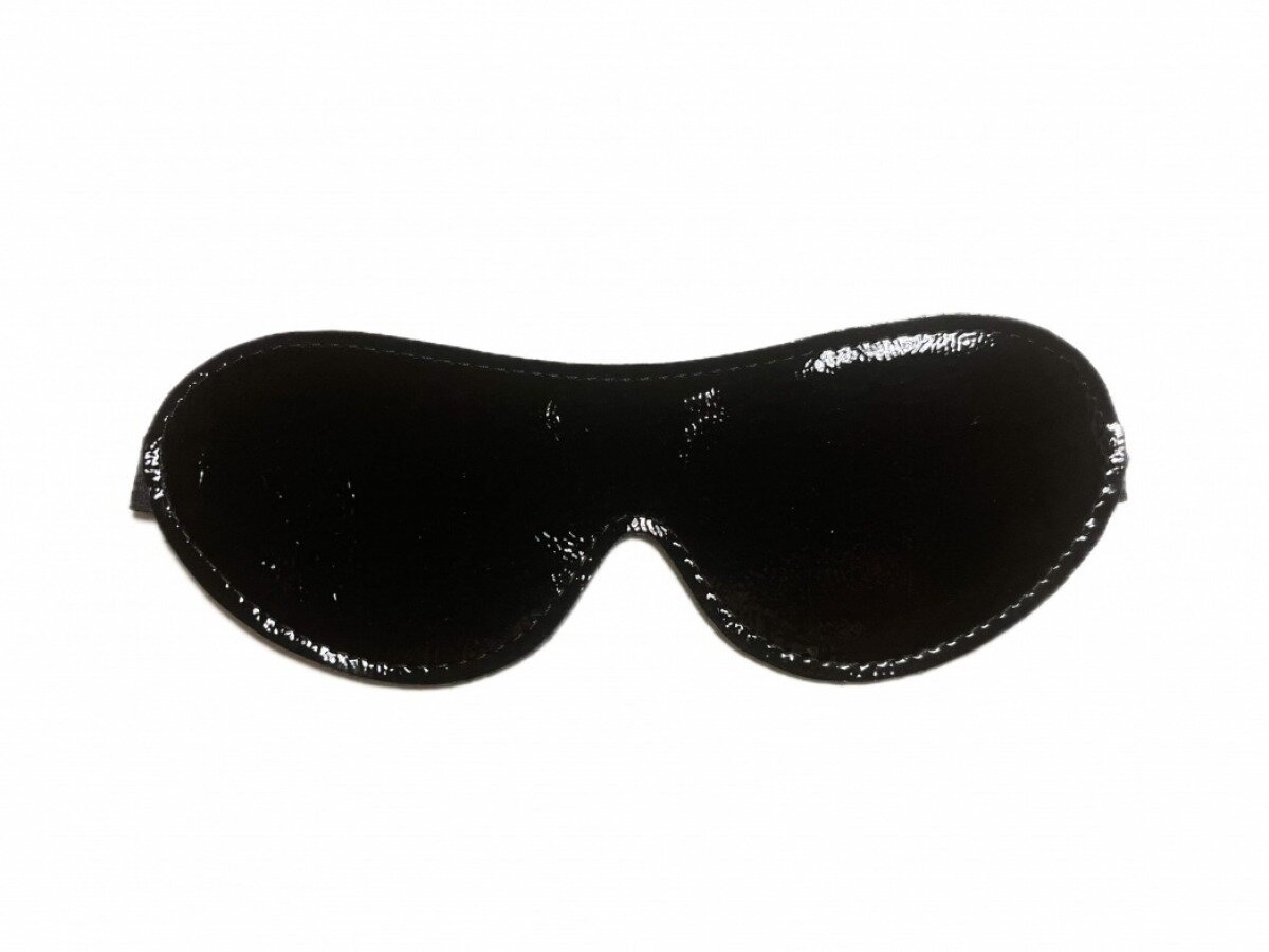 Маска BDSM Арсенал, двусторонняя, черная, эко-кожа, универсальная