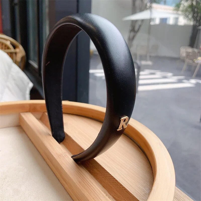 Женские кожаные повязки для волос ENRMIIV кремового цвета Milk Tea 3