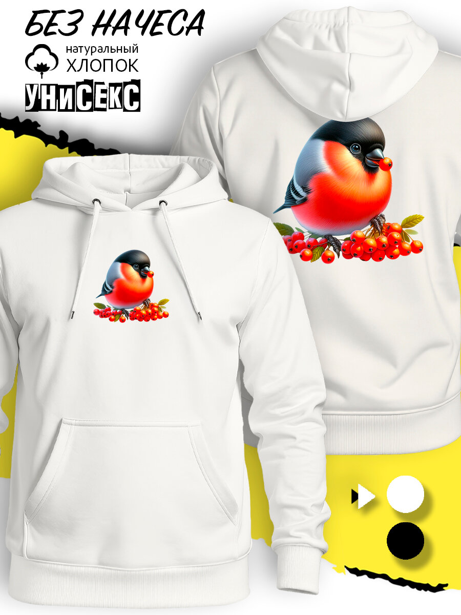 Худи SMAIL-P Толстовка свитшот снегирь