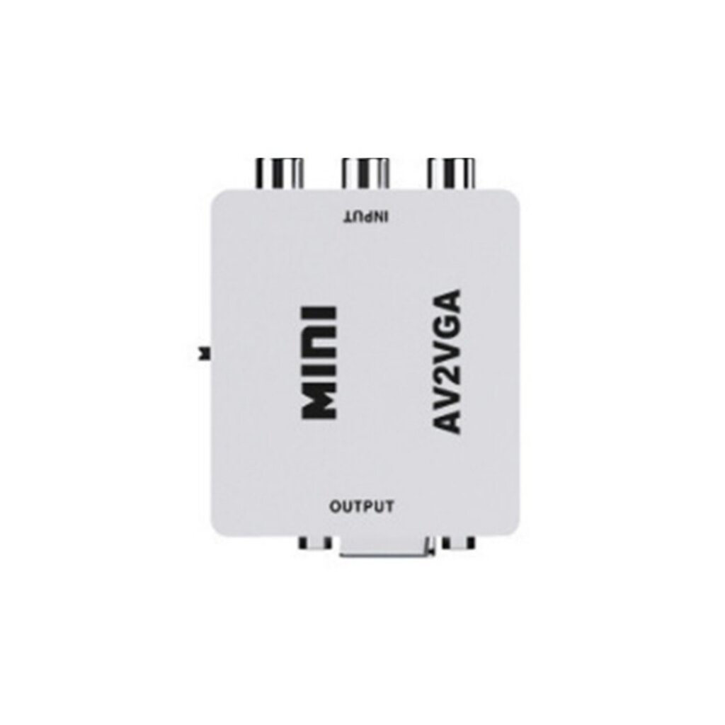 Конвертер 3RCA в VGA с поддержкой вывода видео и звука 1080P для HDTV-монитора-проектора