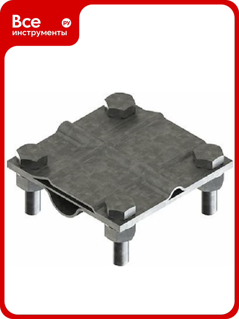 Зажим крестообразный Protectpro стержень (14-22мм) — полоса/пруток (8-12мм) 3502CZ/Zn, 22 мм