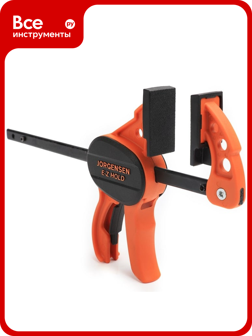 Струбцина Pony Jorgensen быстрозажимная E-Z HOLD 38 мм 33804 кованая стальная рама рычажный тип универсальное применение