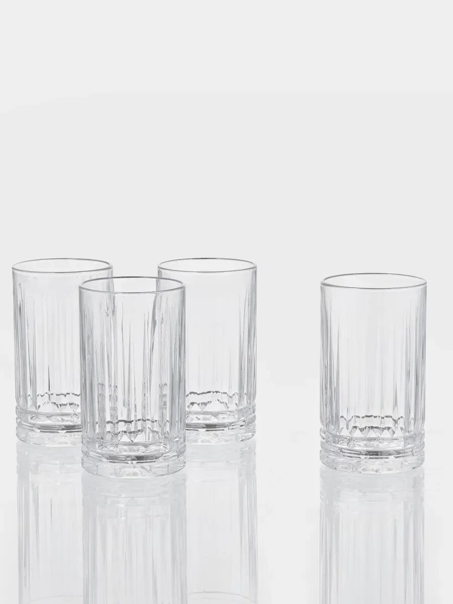 Набор стеклянных бокалов 4 шт 380 мл