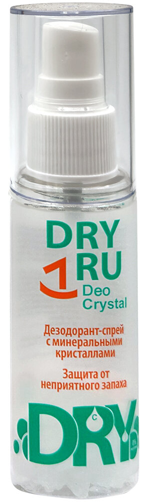 Dry ru deo crystal дезодорант-спрей с минеральными кристаллами для всех типов кожи 12 гр