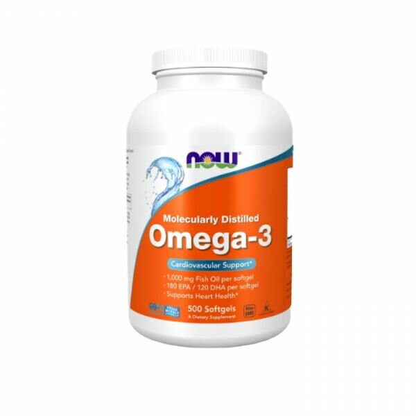 Рыбий жир Нау Фудс Омега-3, 1000 мг 500 капс / Now Foods Omega-3 500 caps