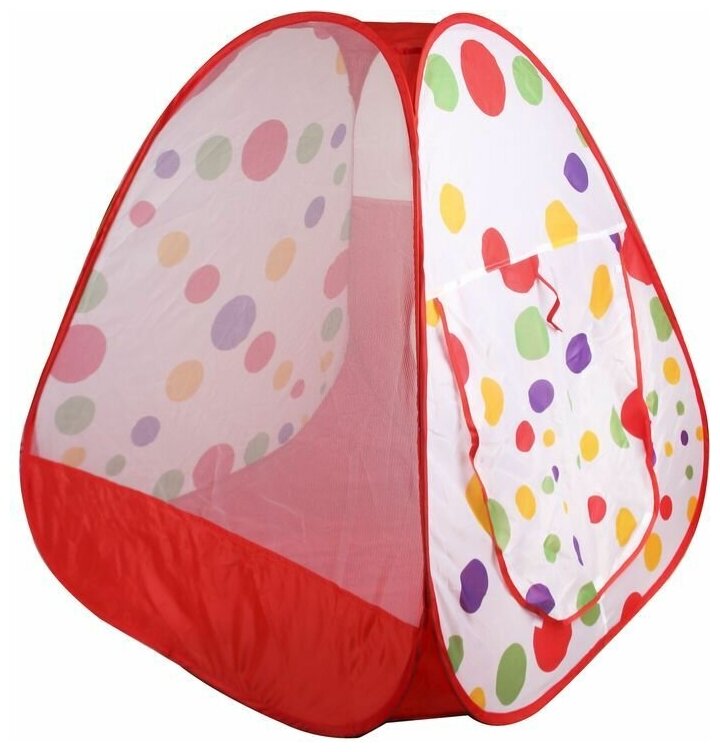Палатка детская игровая, складной домик-шатер, красный, цвет красный