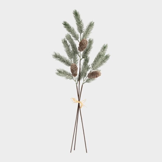 Ветка декоративная Anna Lafarg Interior natural Шишки на ветке 70 см, пластик/шишки (ANLAF-PGD0087)