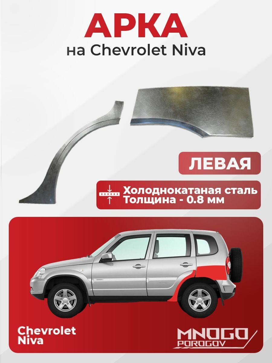 Задняя левая арка на Mitsubishi Outlander 2 ( XL) внедорожник 5 дверей 2005-2012 холоднокатаная сталь, толщина 0,8 мм (Аутлендер 2 ), . кузовной ремонт.