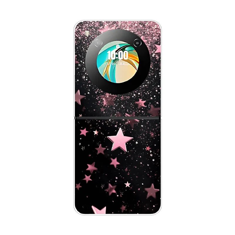 Для ZTE Nubia Flip Fashion 2025 Новый Стиль Пляжный Прозрачный Жесткий Складной Для ZTE Libero Flip 5G Nubia Flip 2 Чехол Fundas