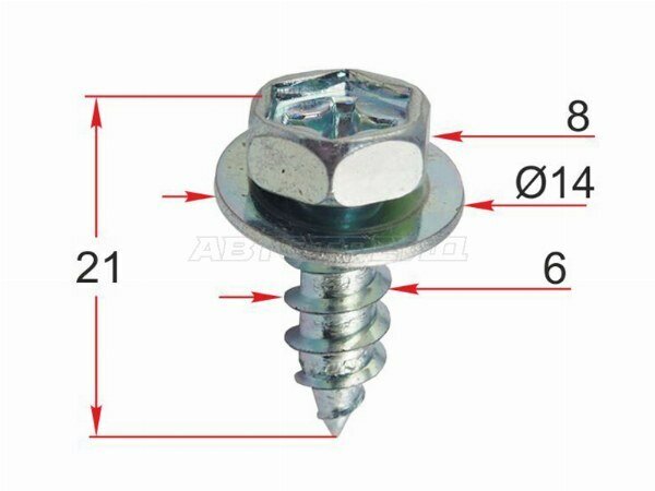 Саморез с шайбой TOYOTA/LEXUS Sat арт. STM12643