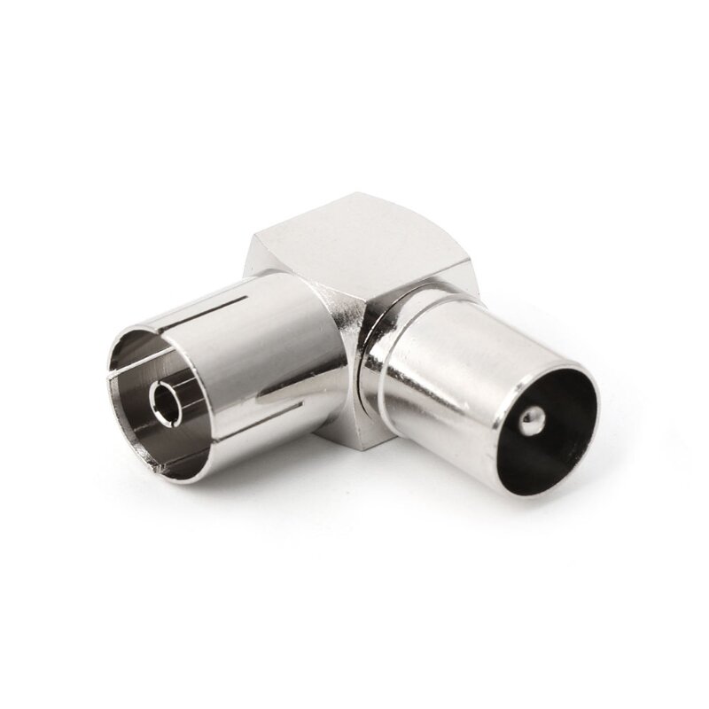 90° Адаптер телевизионного антенного кабеля RF Coaxial F Female к телевизору Штекер к розетке
