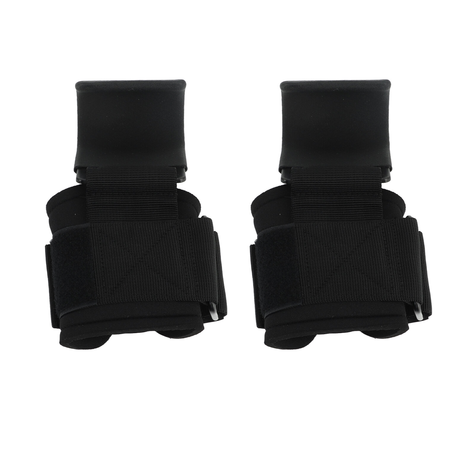 Крюки для тяги, регулируемые, предотвращают соскальзывание, усиленные кистевые ремни для подтягиваний, для мужчин и женщин, 2 шт, черные.