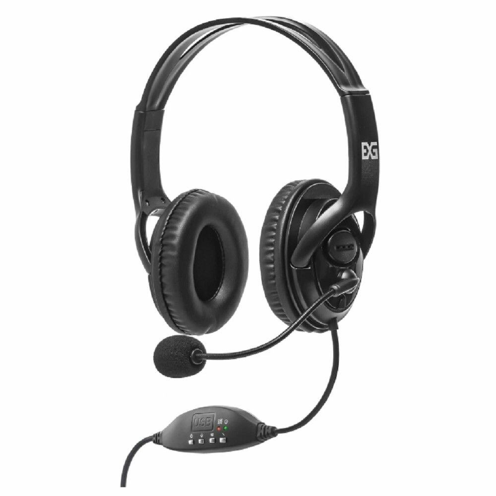 ExeGate 960 USB STEREO EX294417RUS (USB, динамик 40 мм, 20-20000Гц, длина кабеля 2м, управление громкостью и пр. на кабеле, Color box)