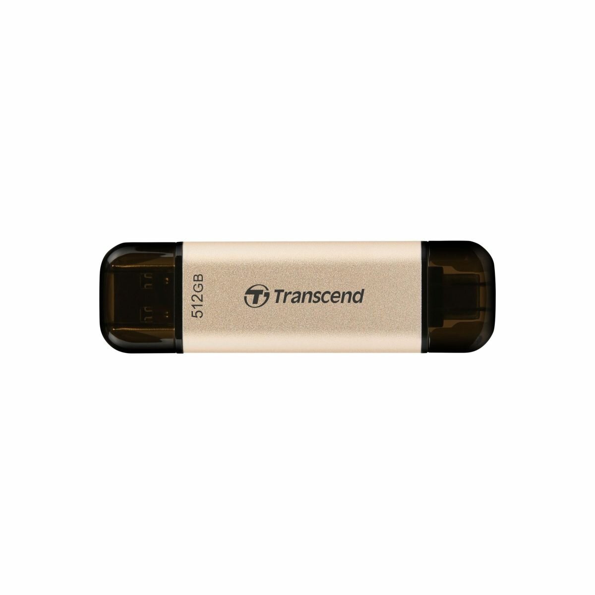 Флеш-память USB Transcend Jetflash 930С (TS512GJF930C)512Gb, USB3.2, золот/черн (2062405)
