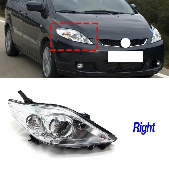 Фары автомобильные, 1 шт, арт. Mazda 5 Premacy 2007-2010