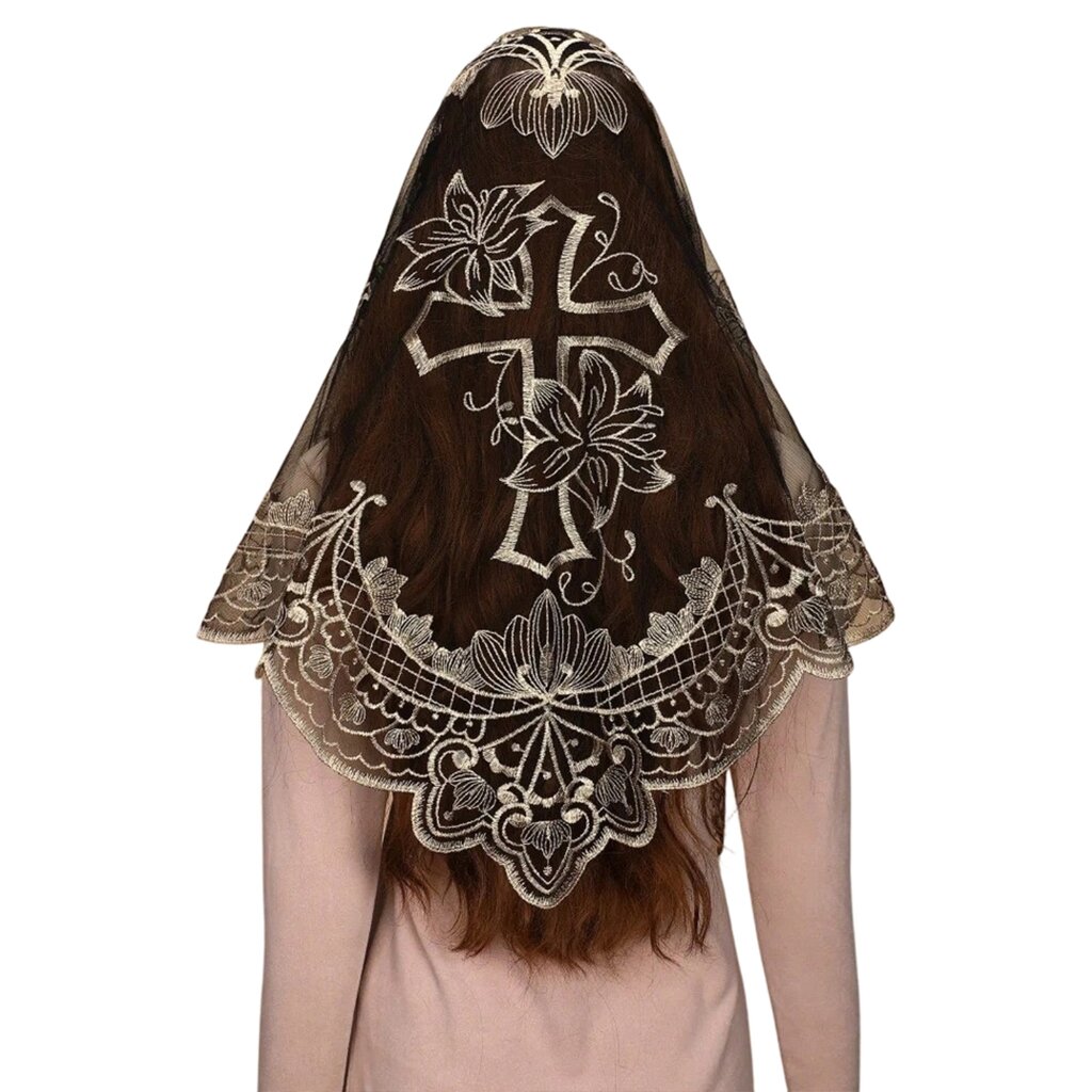 Stylish Lace Scarf Soft Breathable Fabric For Daily Use Head Cover Suitable Every Season