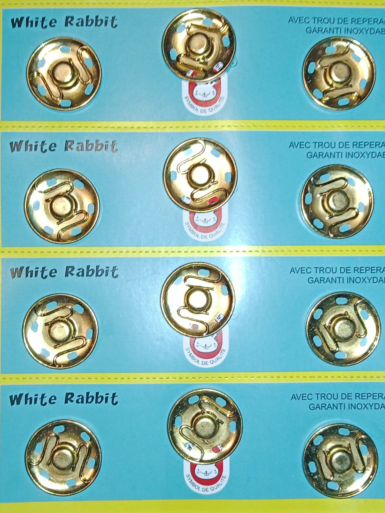 Кнопки пришивные черные, 20 мм, 12 шт.