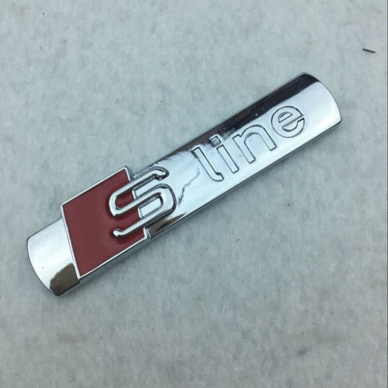Эмблема ауди a3 для b5 sline badge line b7 3d серебро, наклейки на кузов