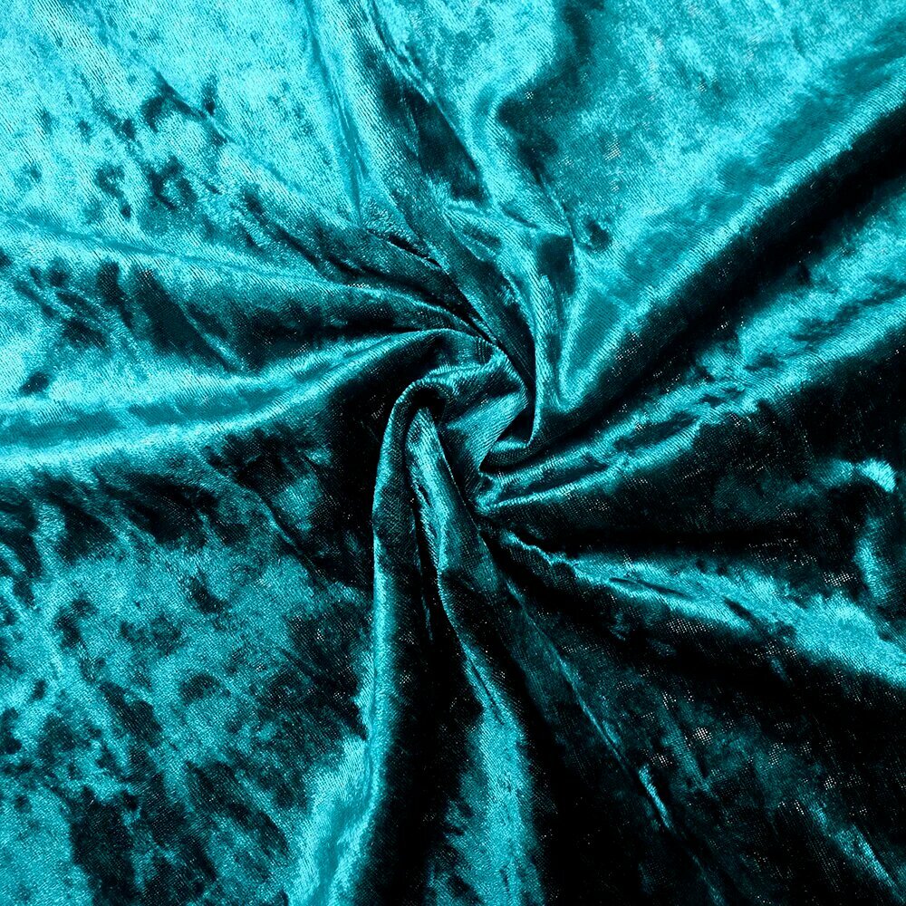 Бархат пеacockblue-9, темно-зеленый, 100x160 см