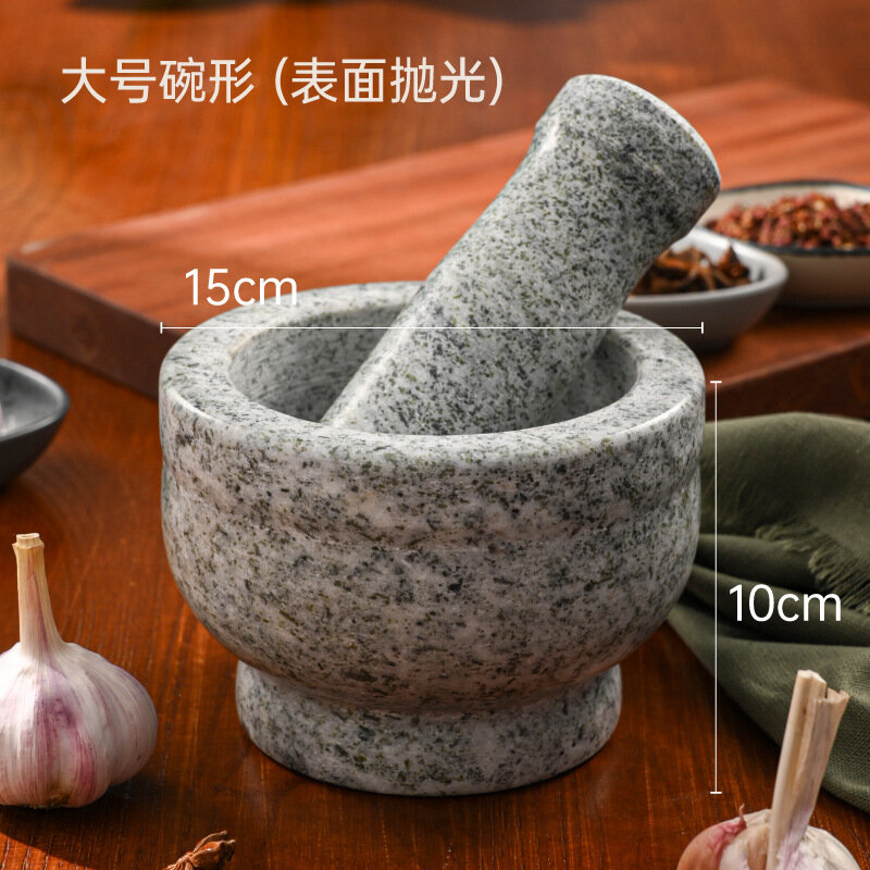 Домашний мельница для чеснока и пестик из натурального камня, измельчитель чеснока, оригинальный каменный пресс для чеснока, каменный мельница