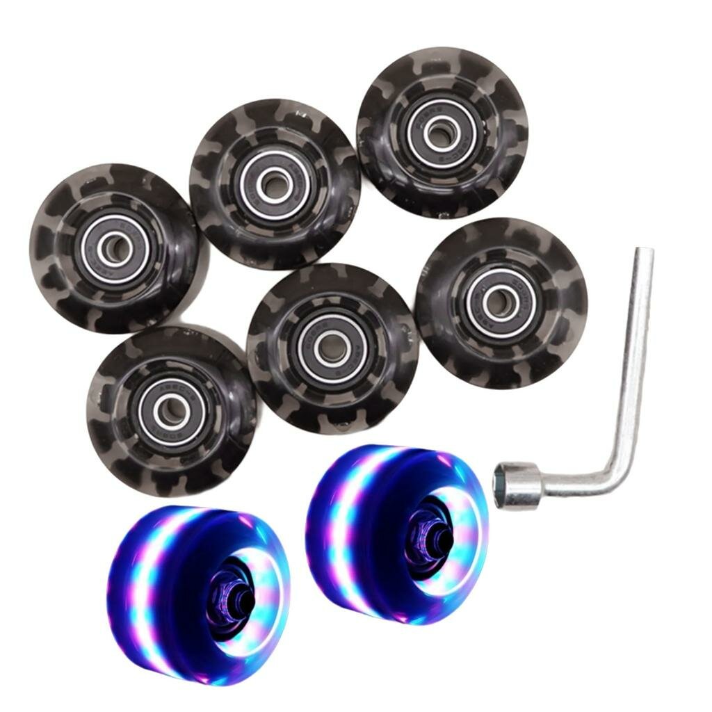 Колеса для скейтборда с подшипниками, Розовый синий зеленый