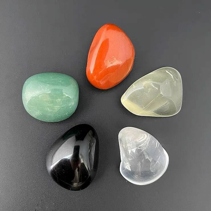 Натуральный камень пяти элементов, кристалл, необработанный камень, камень пяти цветов, натуральный маленький камень, сокровищница, украшение для дома, богатства, фэн-шуй для открытия бизнеса