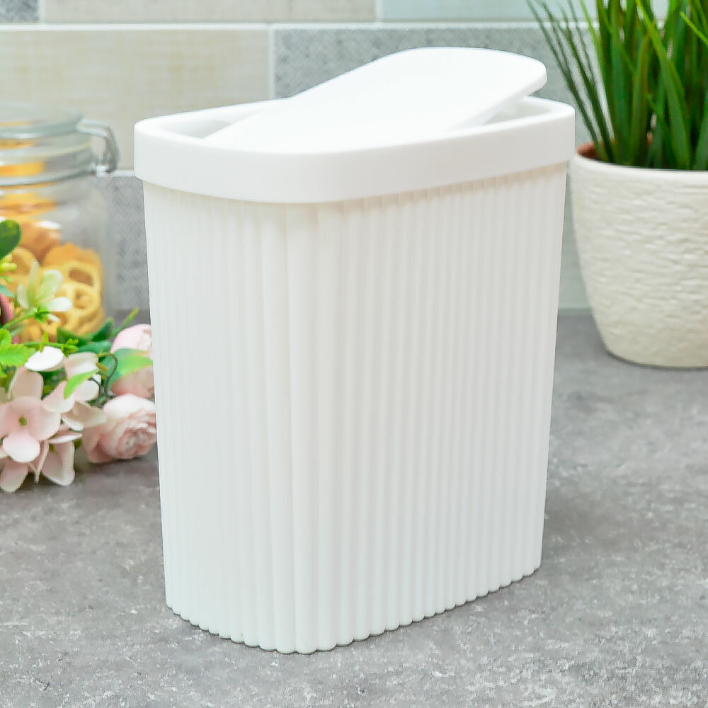 Контейнер для мусора 1.9л "Velvet", белый