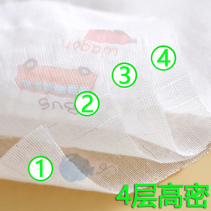 Квадратное полотенце, хлопок, шесть слоев марли, детское маленькое квадратное полотенце, детское лицо, мытье лица,