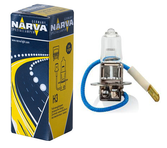 Лампа H3 12V 55W PK22s / NARVA / 48321