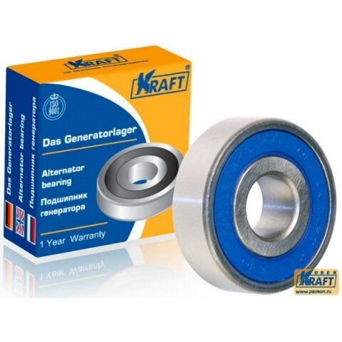 Подшипник генератора ВАЗ 2101 большой 180302/6302 2RS (KRAFT) KT 100516