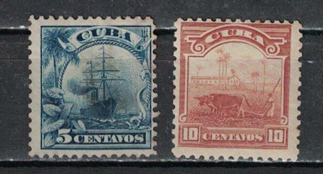 Почтовые марки Куба 1905г. "Деревенские пейзажи" Корабли NG
