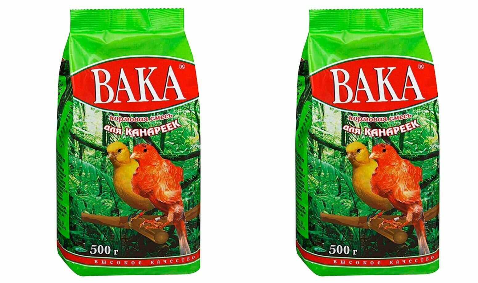 Вака Корм для канареек, 500 г, 2 шт