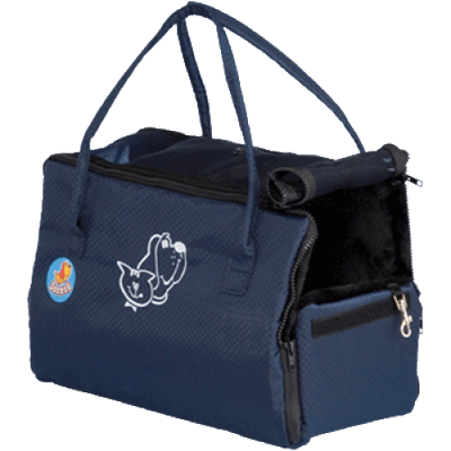Зооник сумка-переноска с аппликацией на меху 380х200х260 мм