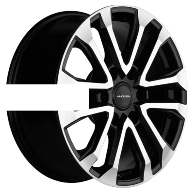Колесный диск Khomen Wheels KHW1805 7,5x18 6x139,7 ET20 106,1 Black-FP литой для автомобиля