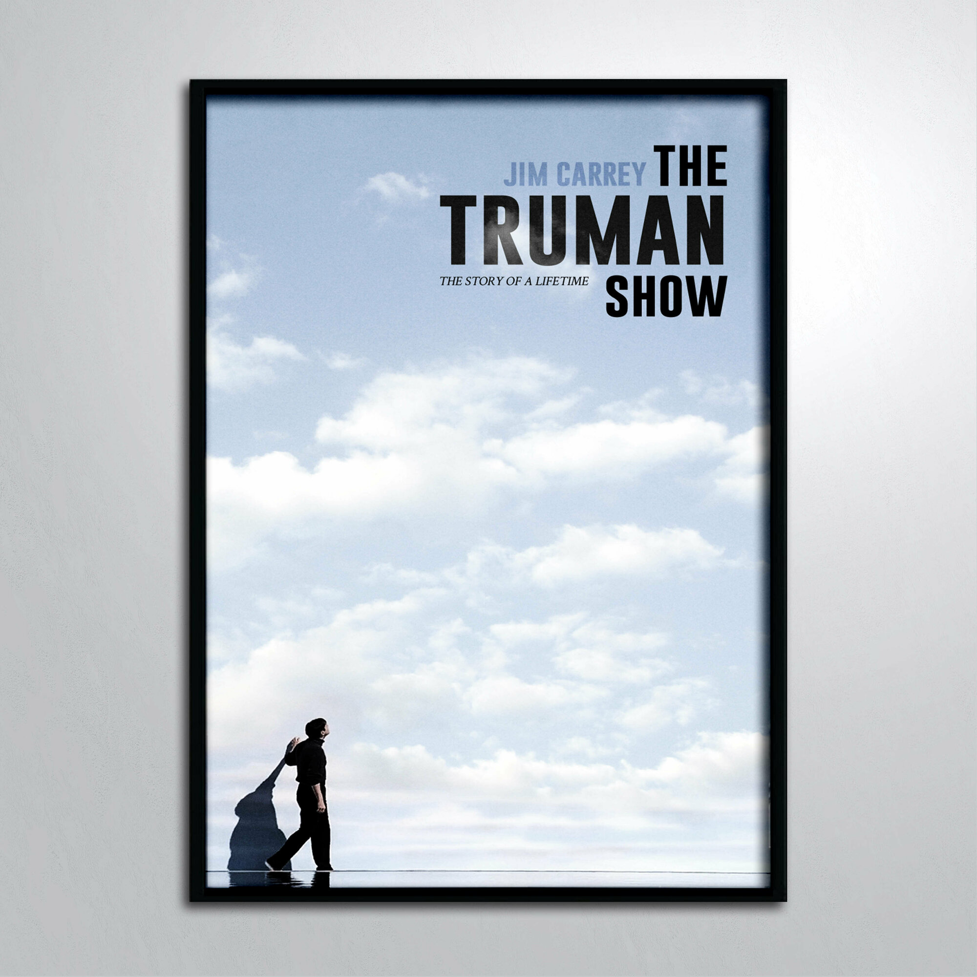 Постер без рамы/Шоу Трумана Джим Керри Облака The Truman Show