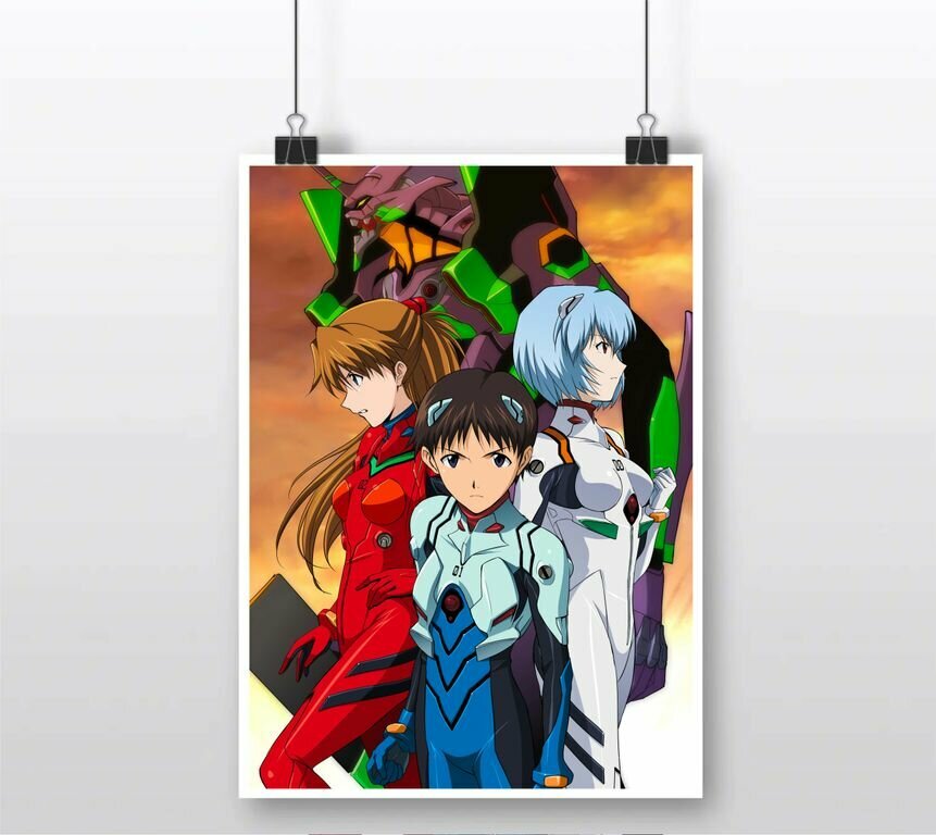 Плакат Евангелион, Neon Genesis Evangelion №7, А4