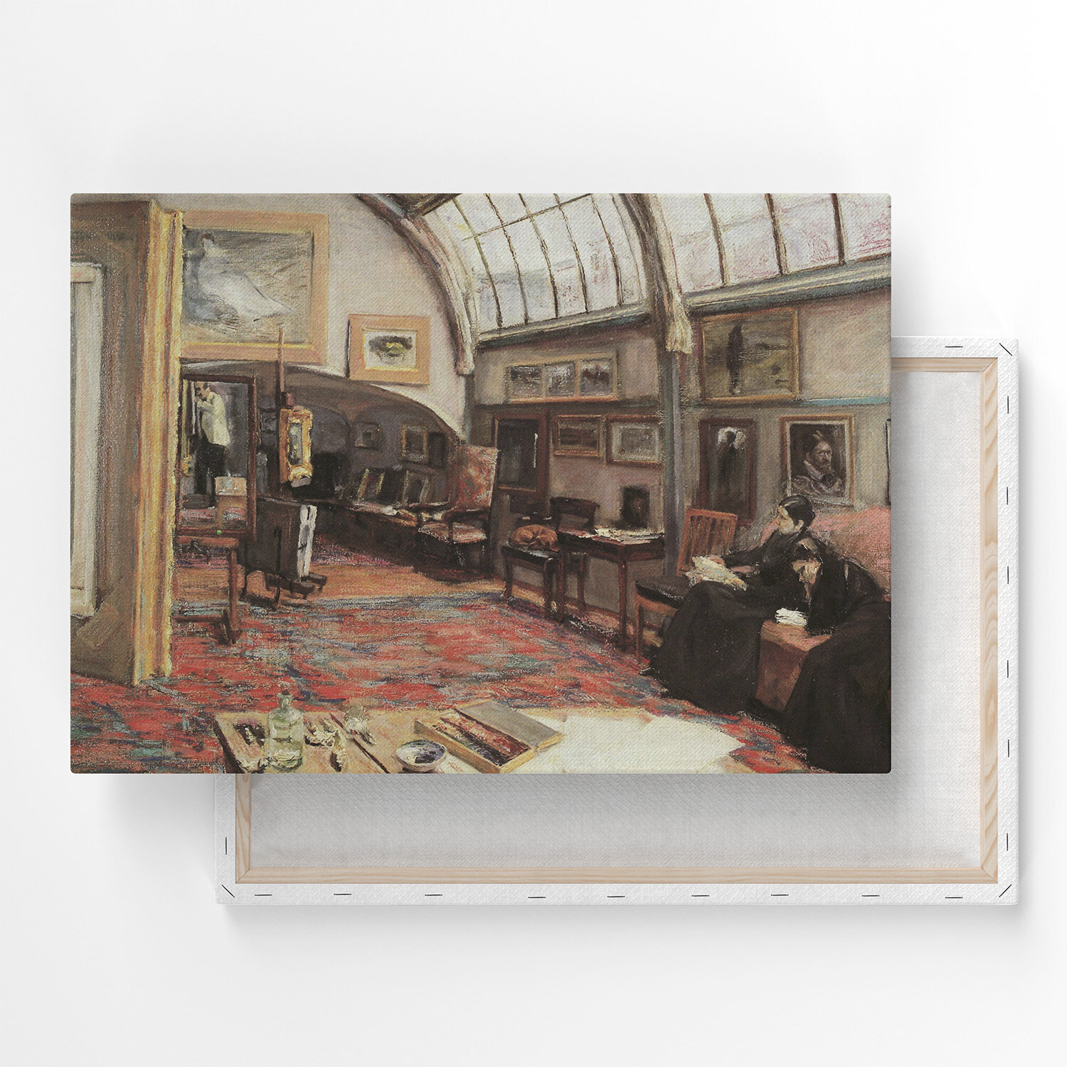 Картина на холсте, репродукция / Макс Либерман - The Studio of the Artist / Размер 60 x 80 см