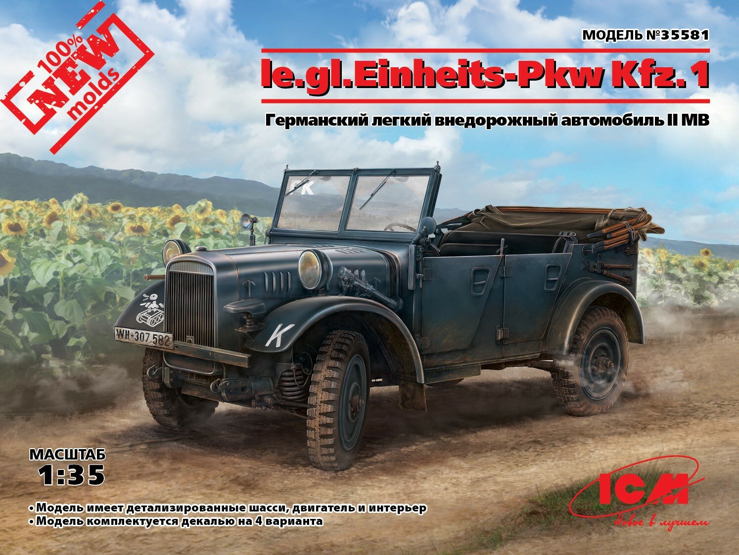 35581 le. gl. Einheits-Pkw Kfz.1, Германский легкий внедорожный автомобиль ІІ МВ