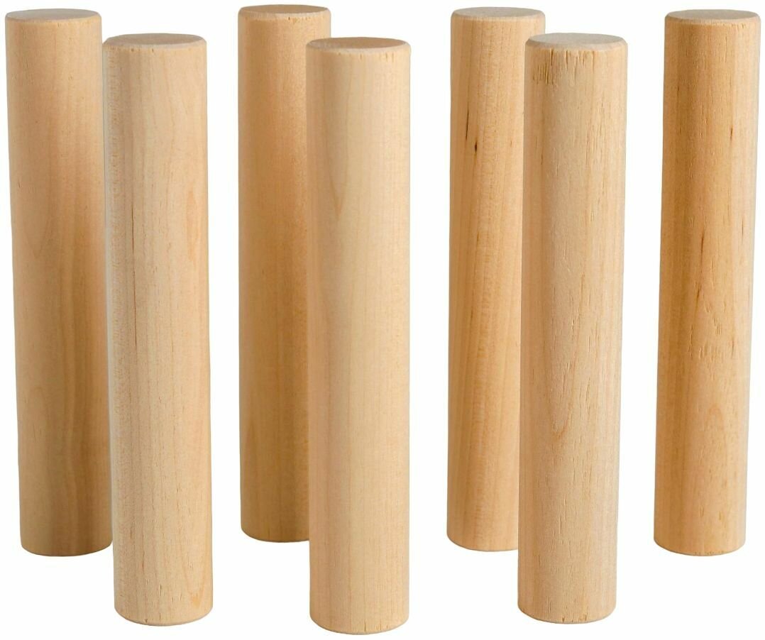 Русская народная игра "Городки", игровой набор для спортивных и подвижных игр на улице и дома, 22 деревянные детали, в чехле