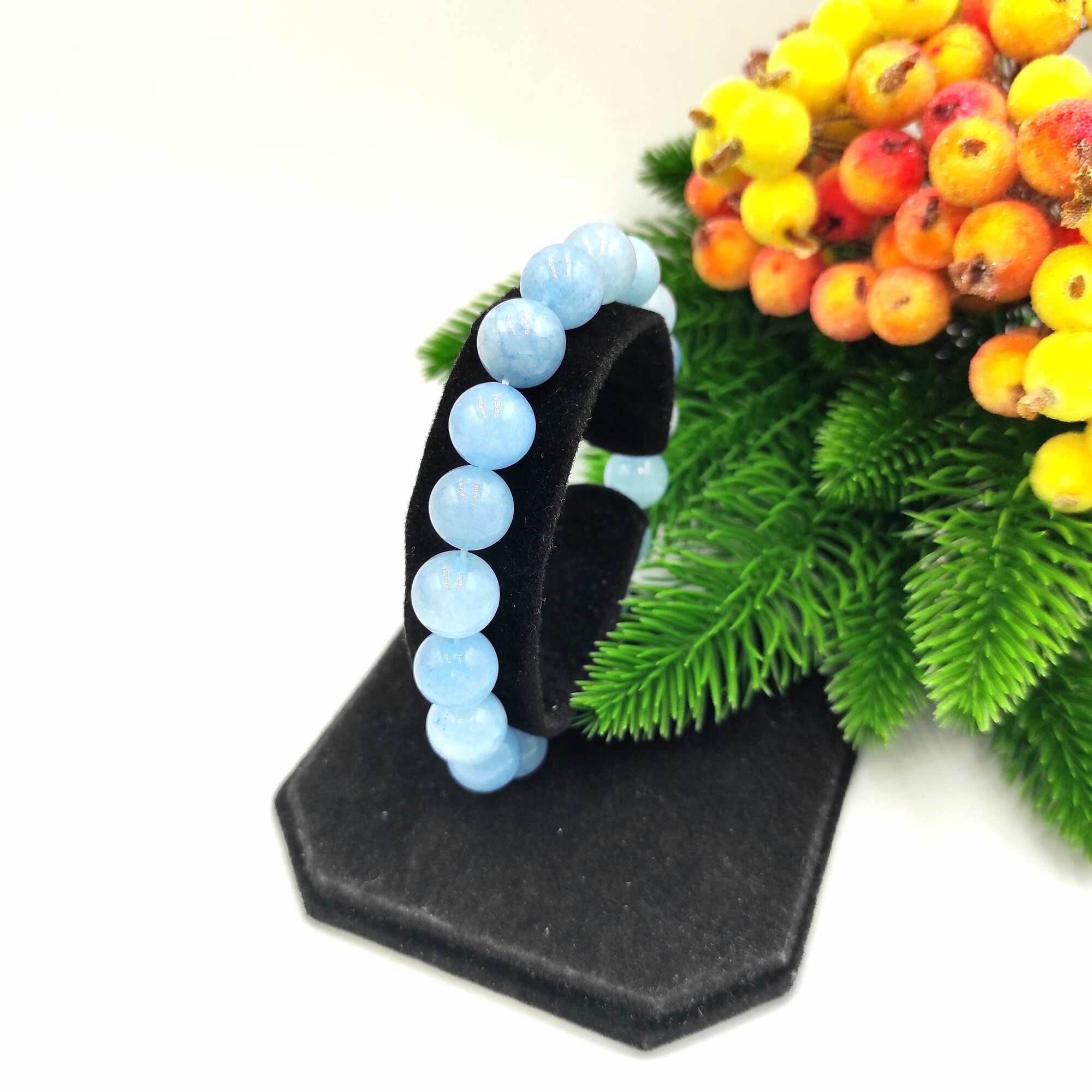 Браслет, аквамарин