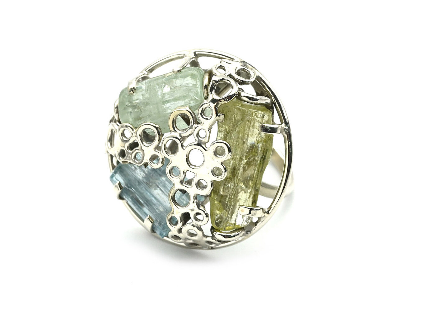 Кольцо, аквамарин