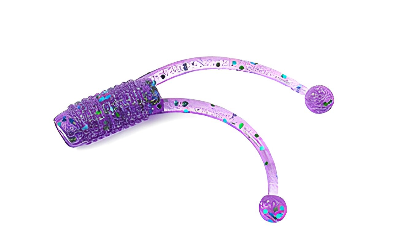 Мягкая приманка TrixBait Dancer 1,2", цв.012 electric violent, уп.12шт