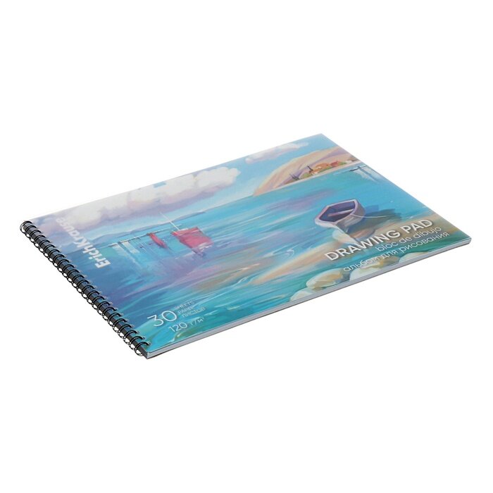 Альбом для рисования с пластиковой обложкой на спирали Art Spirit, А4, 30 листов, арт. 61530