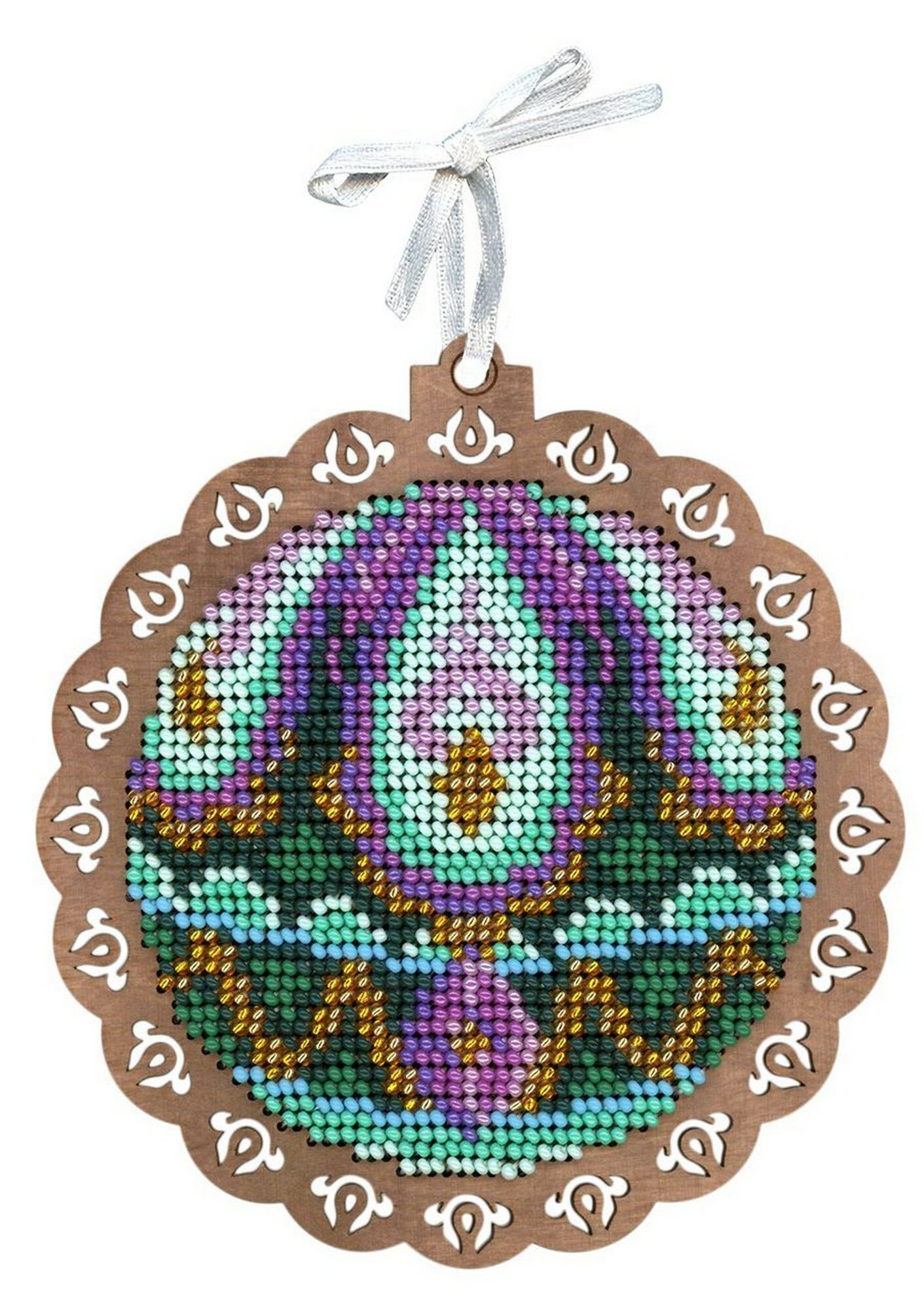 Вышивка Павлинье очарование 12x12 см.