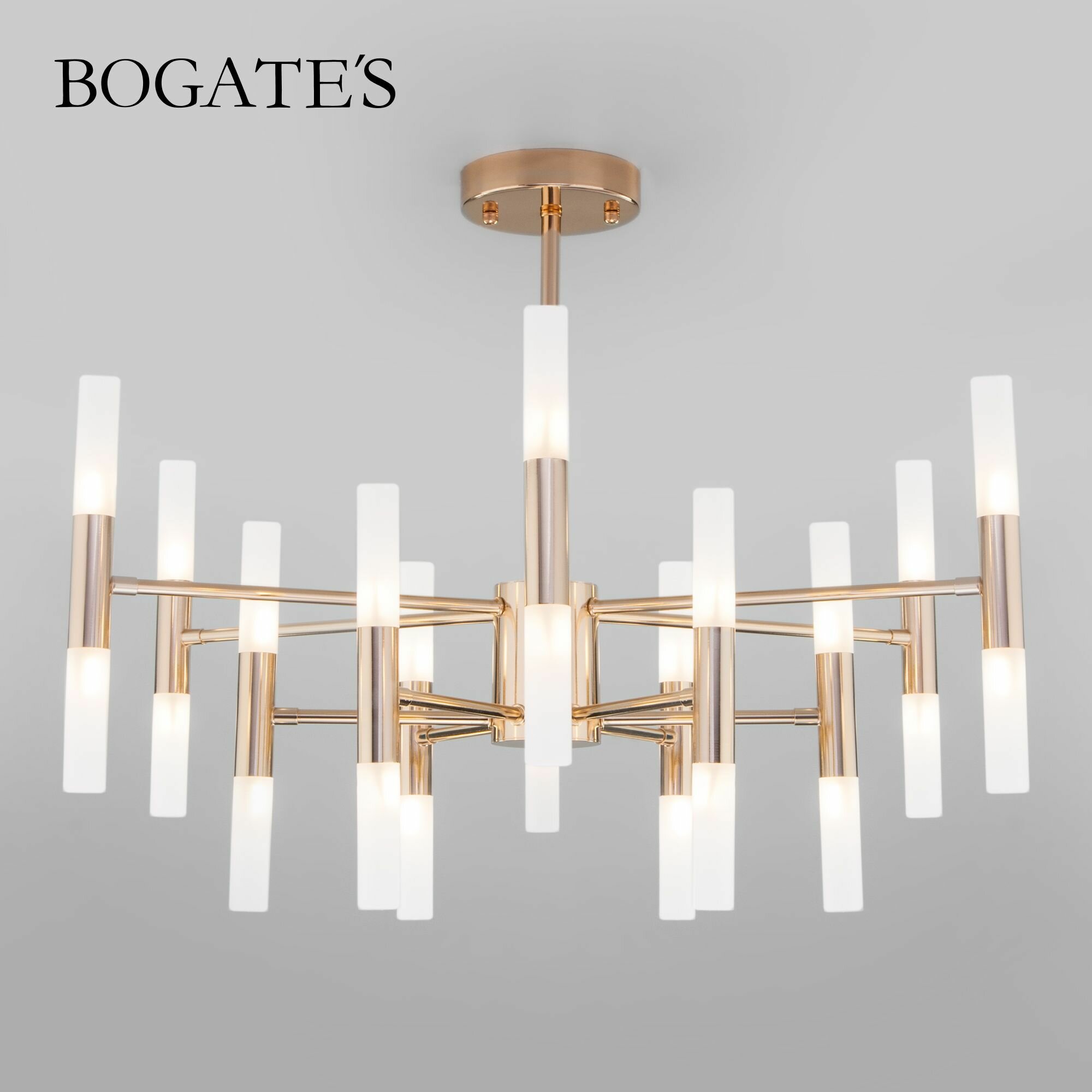 Умная люстра / Потолочный светильник с управлением по Wi-Fi Bogate's Bastone 350 Smart Умный дом, цвет золото