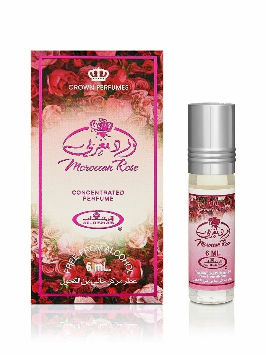 Арабские Масля духи Марокканская роза Moroccan Rose, 6 мл