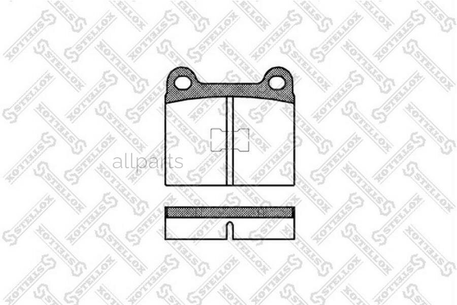 STELLOX 028000SX 017 00=571221X ! колодки дисковые п.\ VW Golf/Jetta 1.1-1.6D 74-83